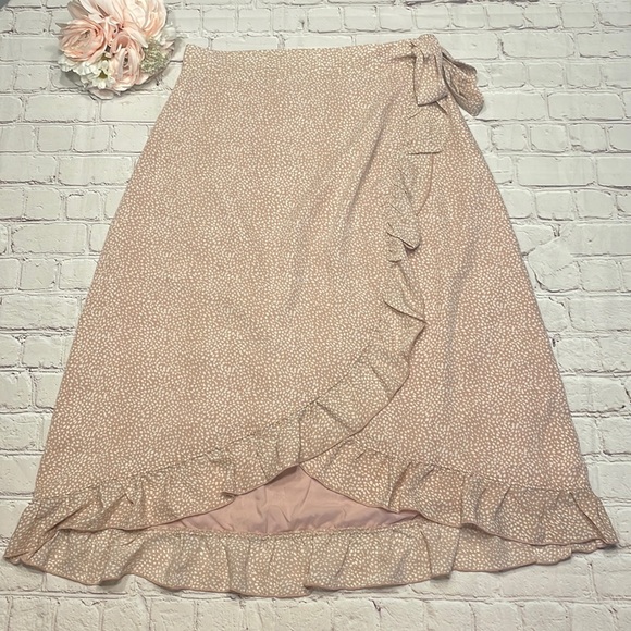 Pink Lily | Skirts | Nwot Pink Lily Blush Pink Wrap Skirt | Poshmark